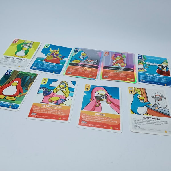 Penguin Card - Etsy