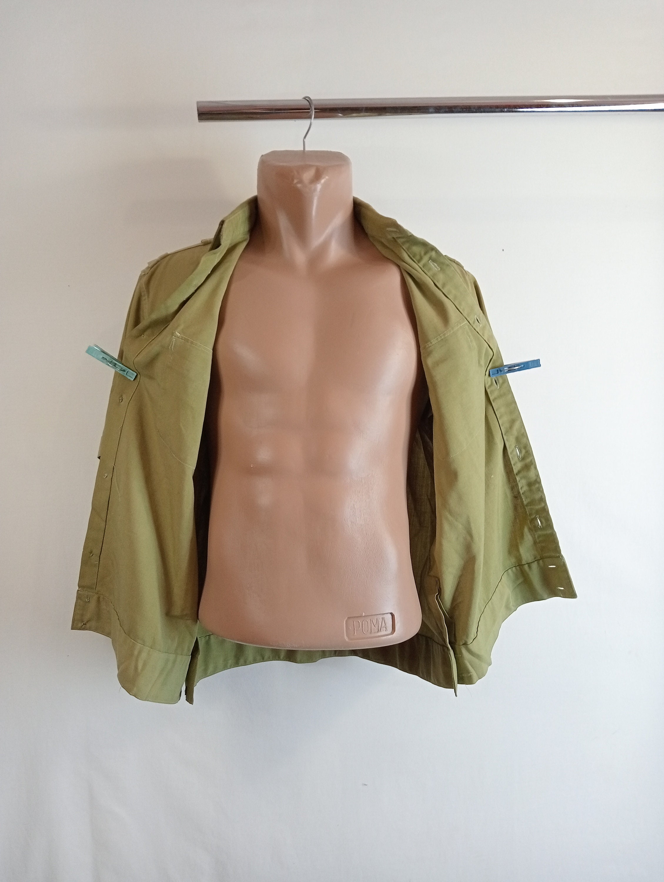 Soviet Military Jacket Officer USSR Army Soldier Uniform Original Shirt ...