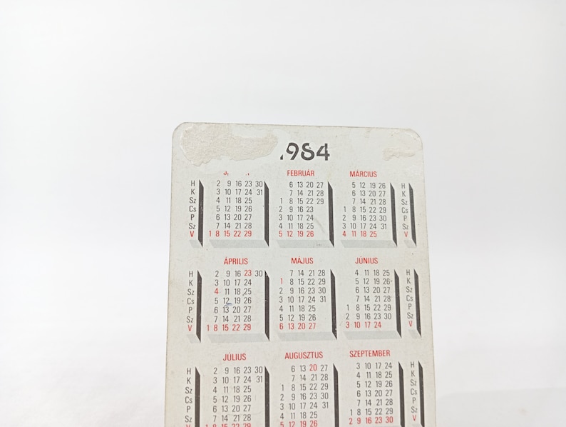 Erotic Calendar 1984 Girl, Vintage Erotic Calendars, Erotic Calendar Woman - Etsy