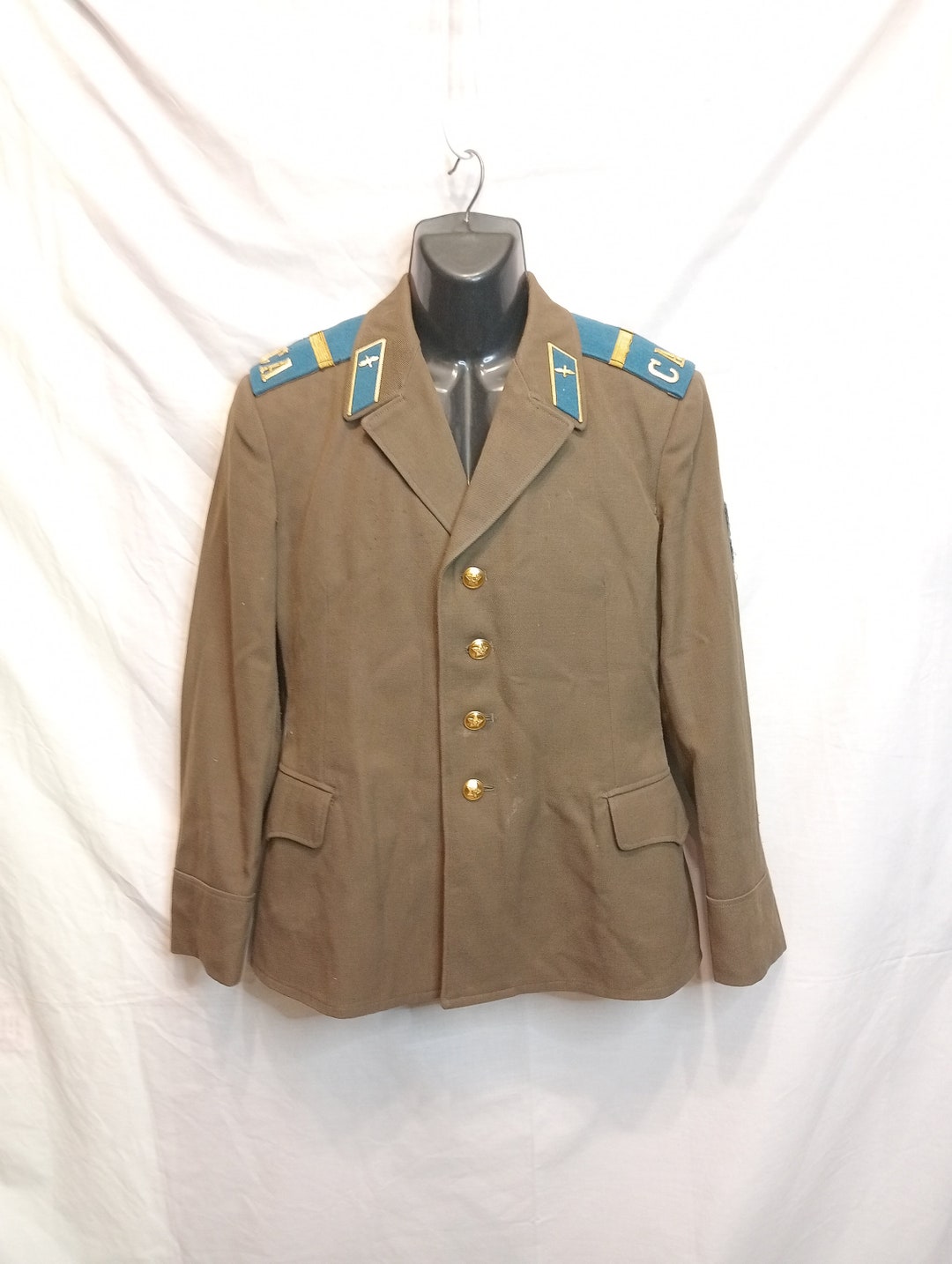 Soviet Military Jacket Officer Collectible USSR Air Force Army Vintage ...