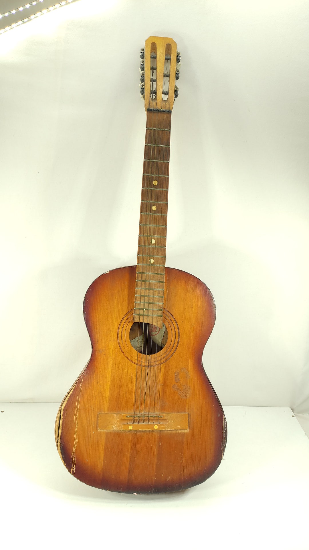 Acoustic Guitar Soviet Era Vintage Rare Musical Instruments USSR Soviet ...