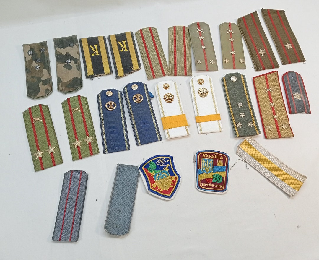 Soviet Shoulder Straps Military Uniform USSR Army Soldier Vintage ...