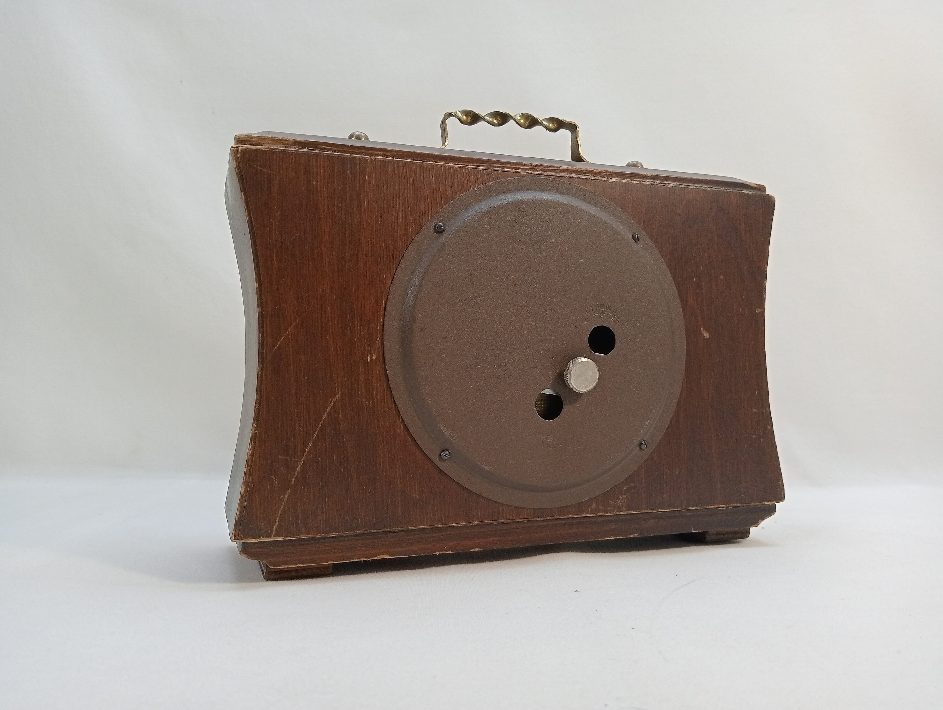 Wooden Mantel Clock Vesna Retro Clocks USSR Soviet Rare Decorative Wood ...