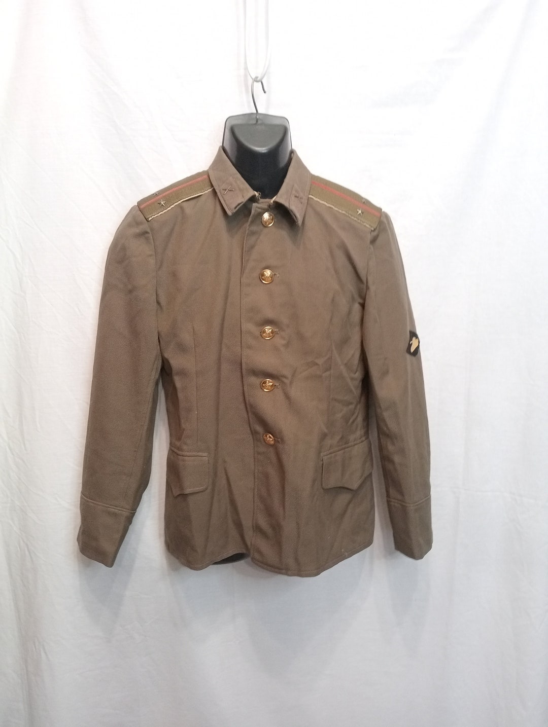 Soviet Military Tank Forces Jacket Officer USSR Army Vintage Soldier ...