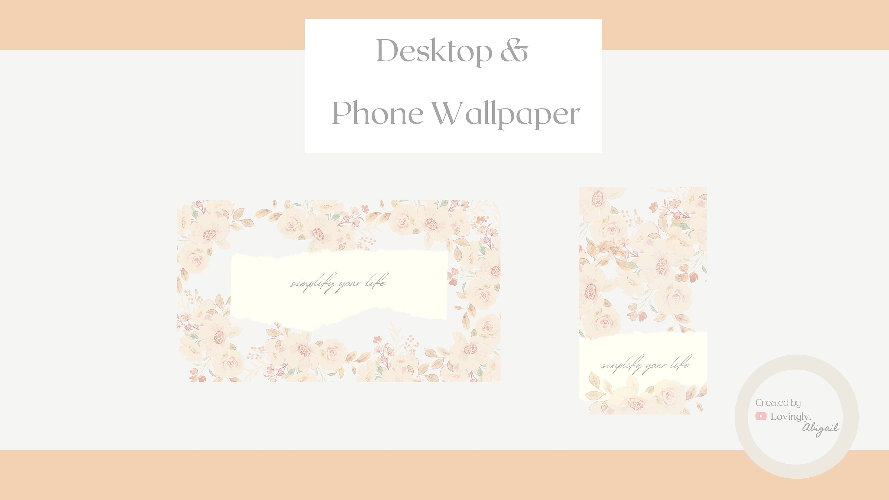 DESKTOP & PHONE WALLPAPER | Set of 1 Desktop and 1 Phone Wallpaper ...