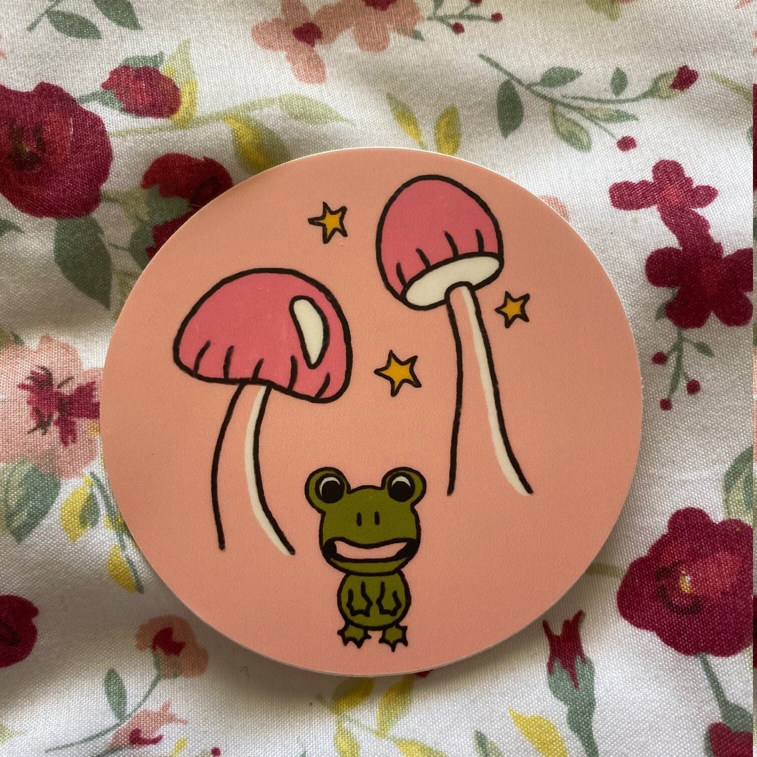 Froggy Dude and Mushrooms Stickers - Etsy