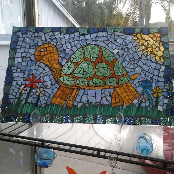 Turtle Mosaic - Etsy