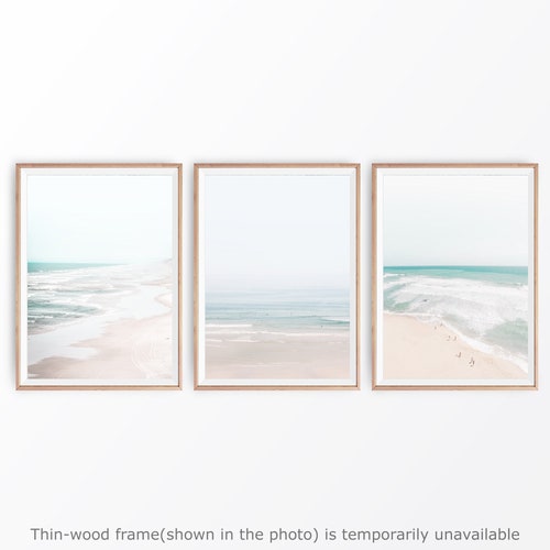 Ocean Triptych Wall Art Beach Prints Set of 3 Minimalist - Etsy