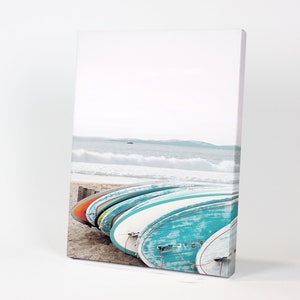 Surfboards Poster Beach Theme Print Surf Board Coastal Summer Sea Life ...