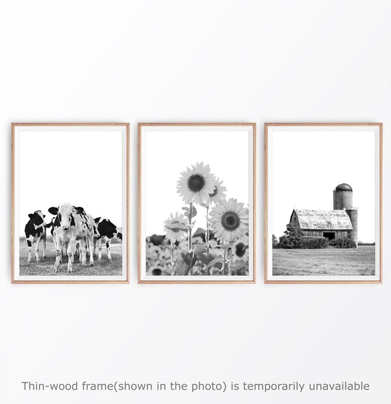Farm Set of 3 Poster Rustic Prints Set Barn Photo Country - Etsy