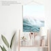 Large Blue Wave Poster Nautical Sea Photo Summer Waves Art Modern ...