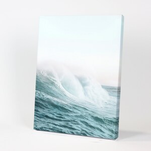 Large Blue Wave Poster Nautical Sea Photo Summer Waves Art Modern ...