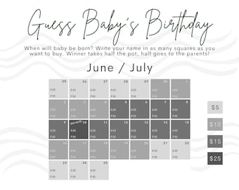 Baby Pool Guessing Game - Etsy