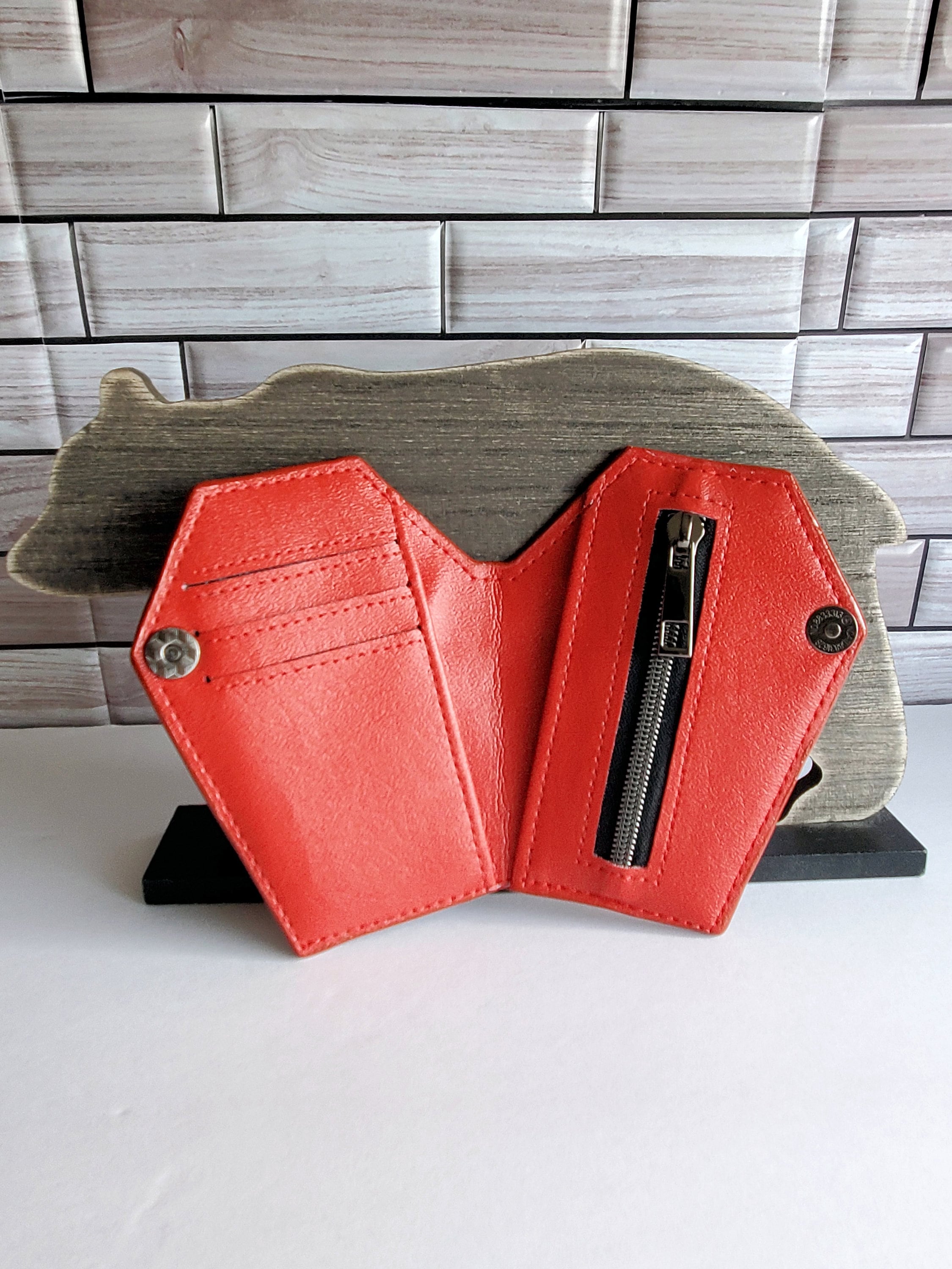 Coffin Bifold Mini Wallet, Handmade Gothic Wallet - Etsy