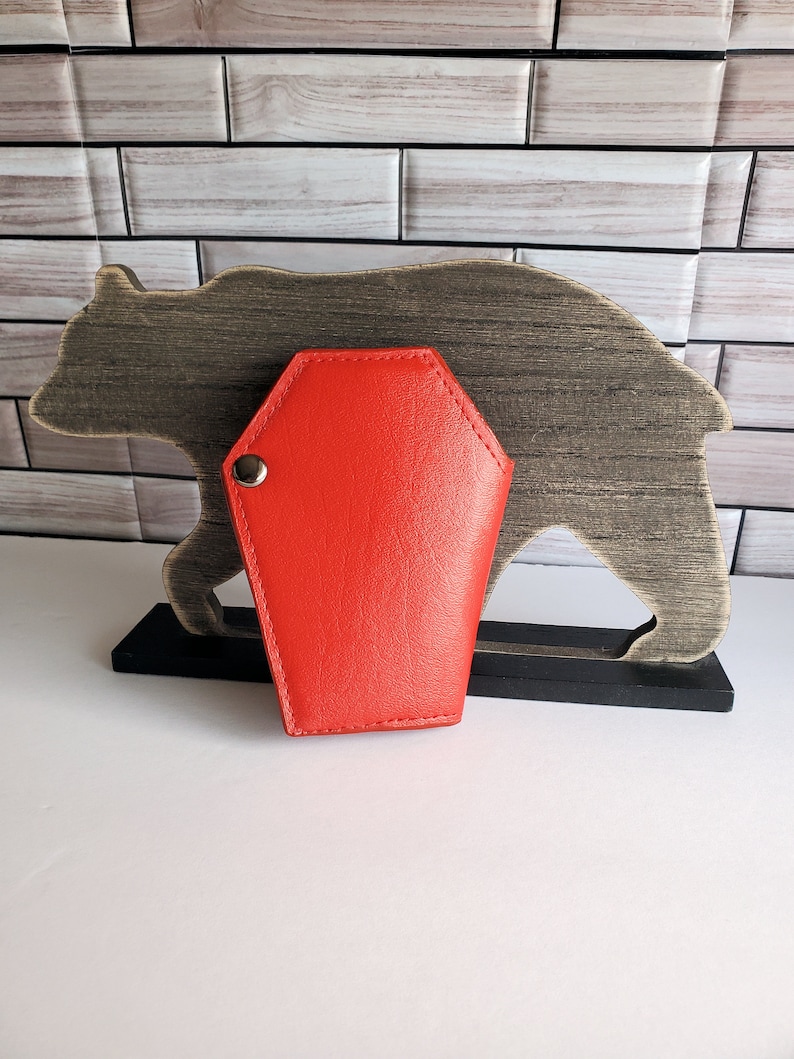 Coffin Bifold Mini Wallet, Handmade Gothic Wallet - Etsy