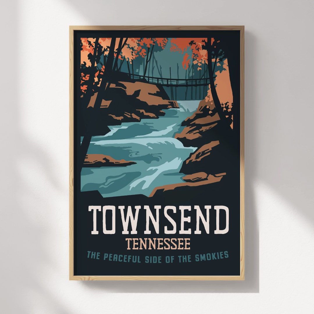 Townsend, Tennessee Travel Poster - Etsy