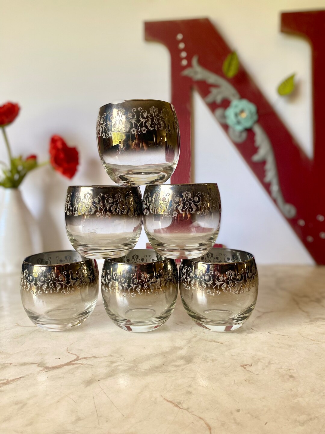 Royal Lusterware Roly Poly Whiskey Glasses-complete Set - Etsy
