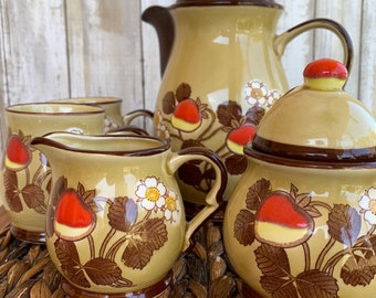 Strawberry Tea Set - Etsy