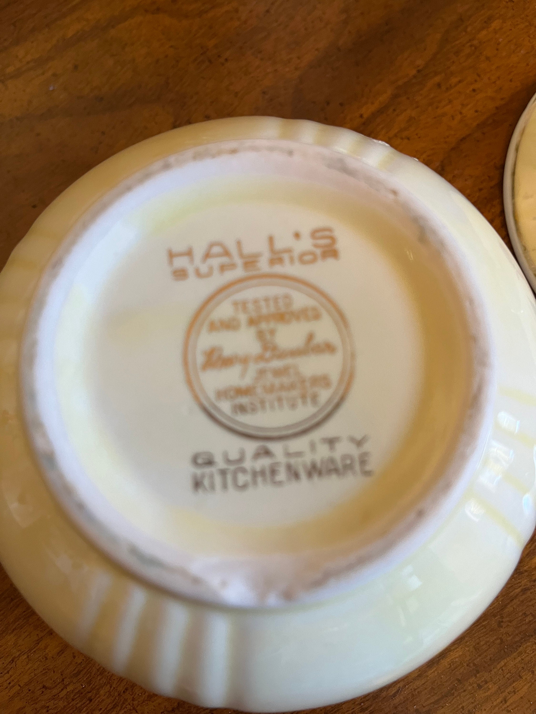 Vintage Halls Jewel Tea Autumn Leaf Grease Jar - Etsy