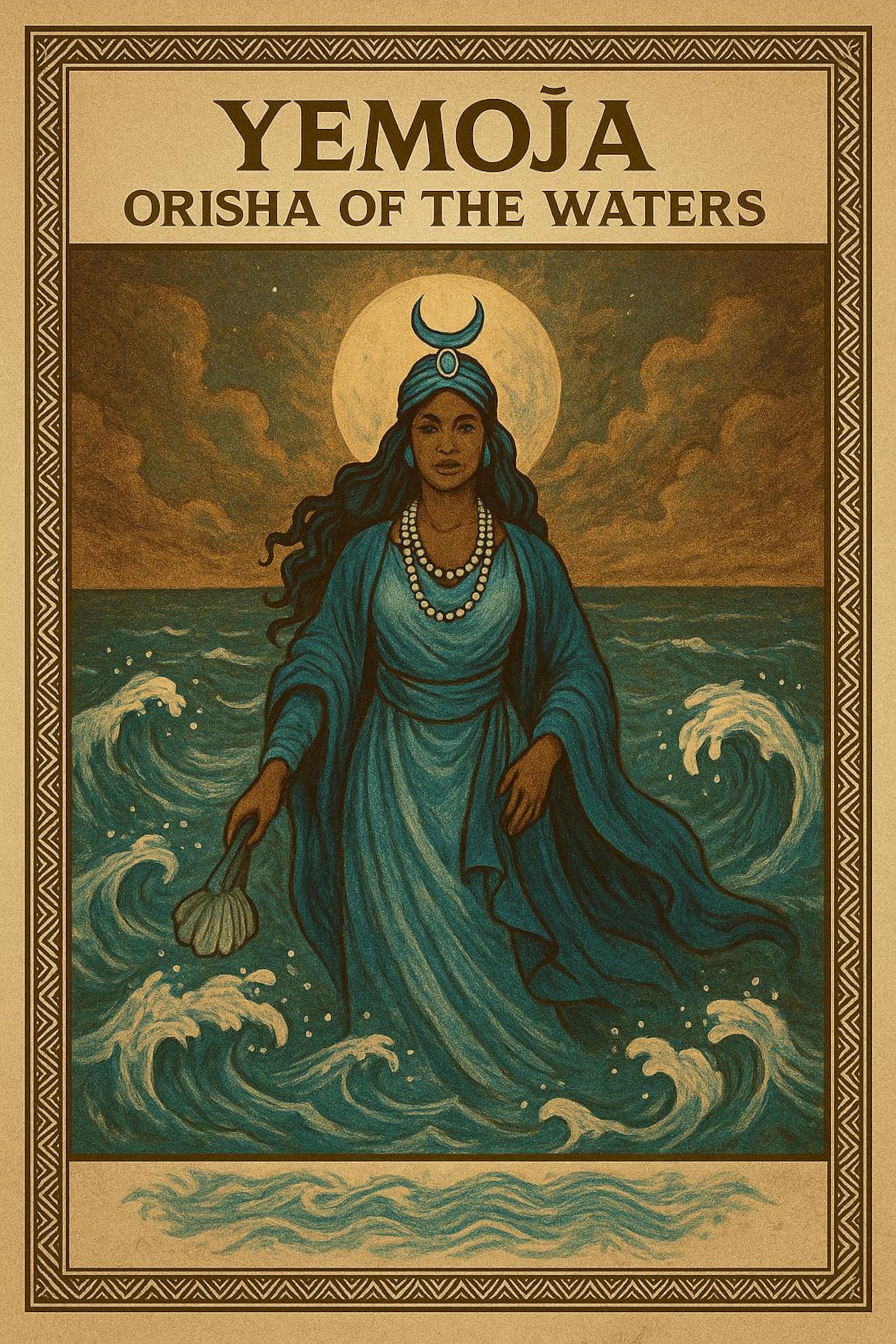 Yemoja – Yoruba Goddess of the River & Motherhood | Divine African Wall ...