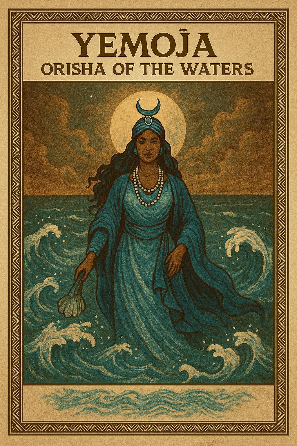 Yemoja – Yoruba Goddess of the River & Motherhood | Divine African Wall ...