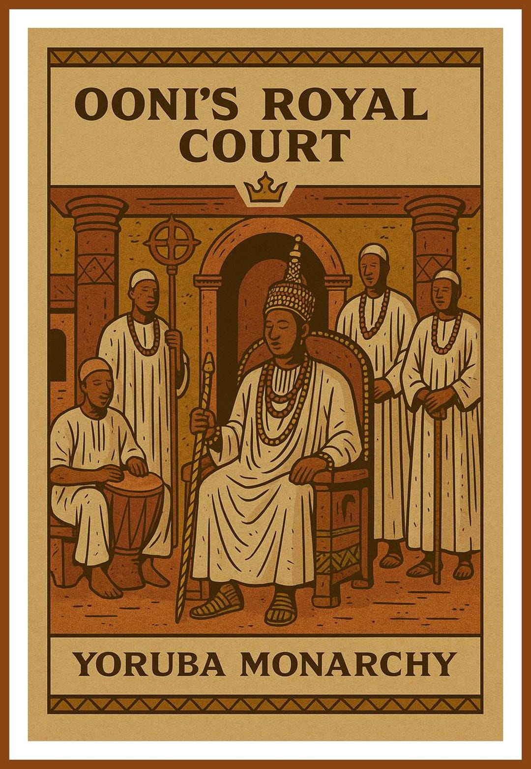 Ooni’s Royal Court – Yoruba Monarchy Wall Art | Traditional African ...