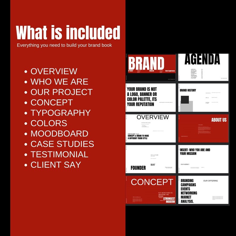 Brand Guideline | Brand Book Template - Etsy