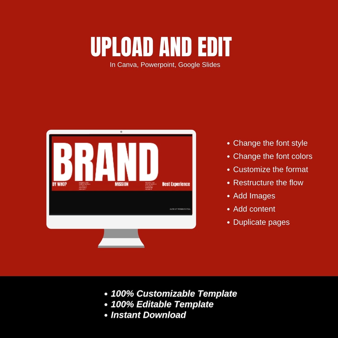 Brand Guideline | Brand Book Template - Etsy