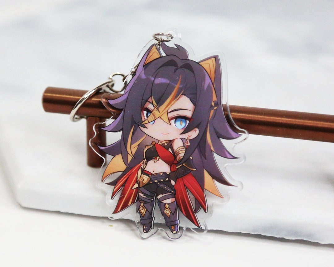 Dehya Keychain - Genshin Impact Acrylic Charm - Etsy