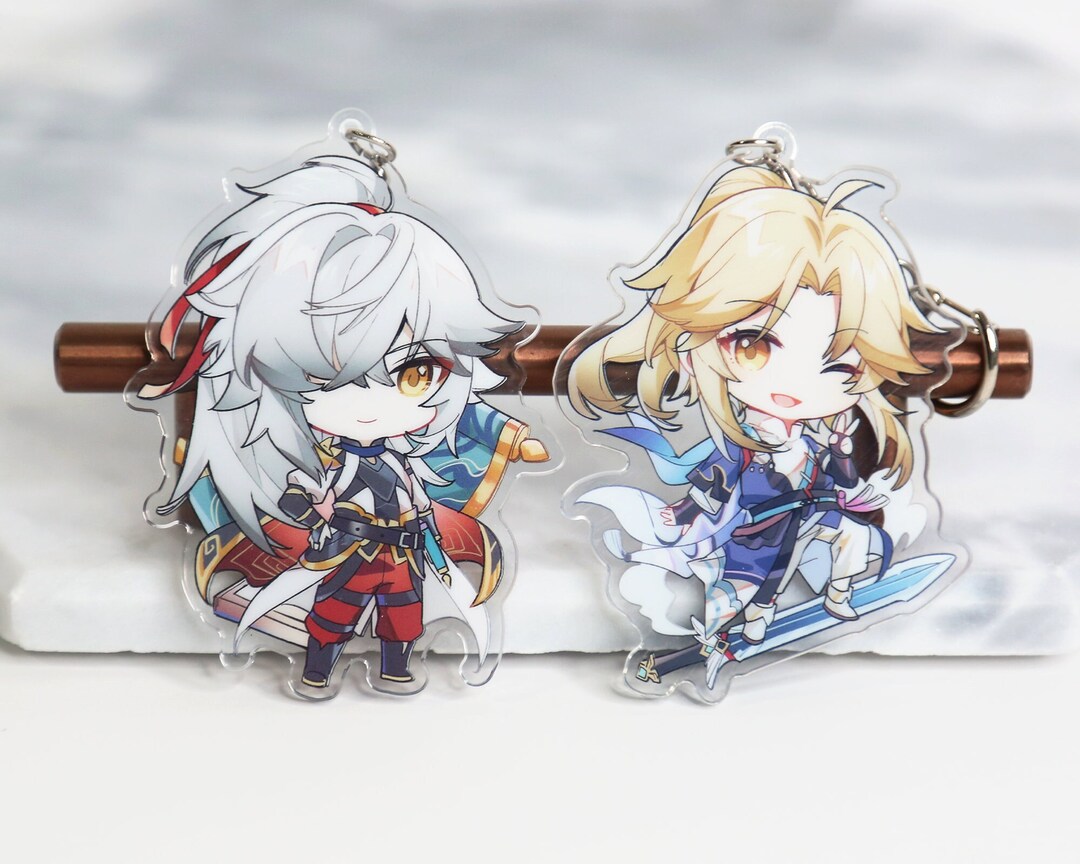 Jing Yuan and Yanqing Keychain - Honkai Star Rail Acrylic Charm - Etsy