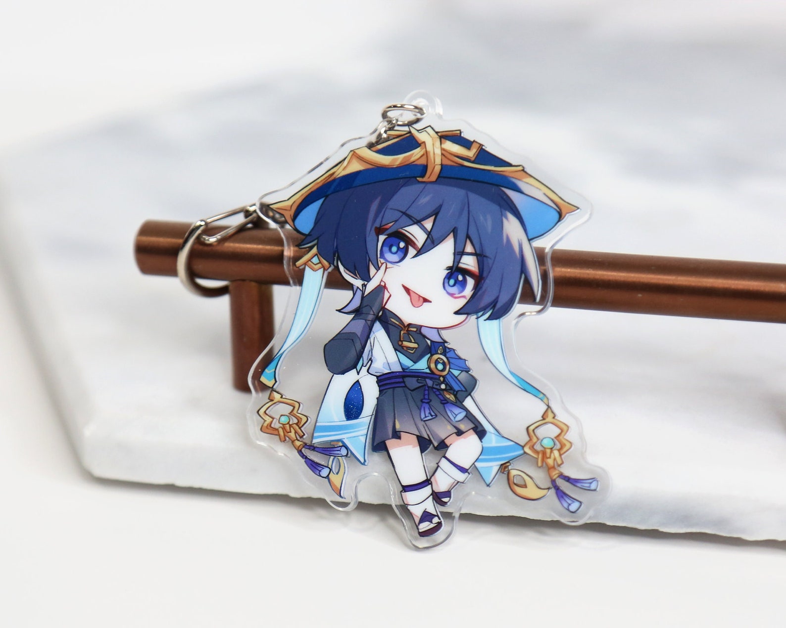 Wanderer Keychain - Genshin Impact Acrylic Charm - Etsy