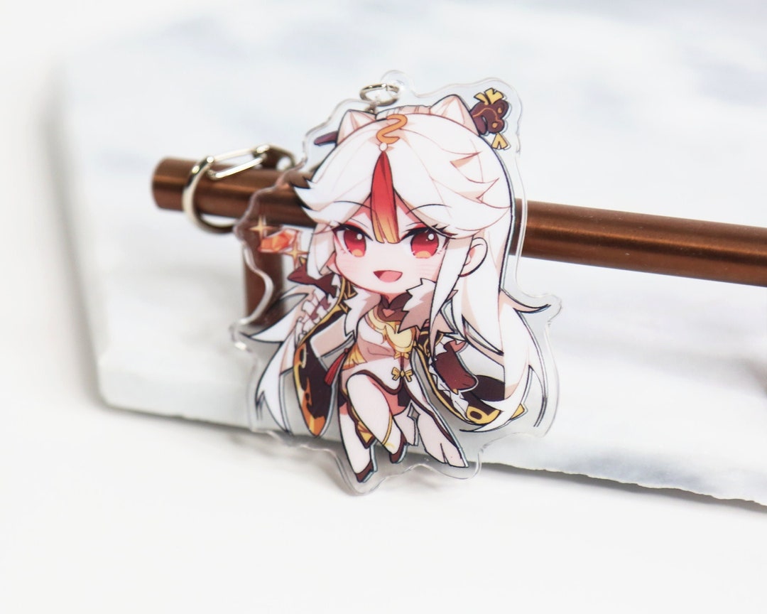 Ningguang Keychain - Genshin Impact Acrylic Charm - Etsy