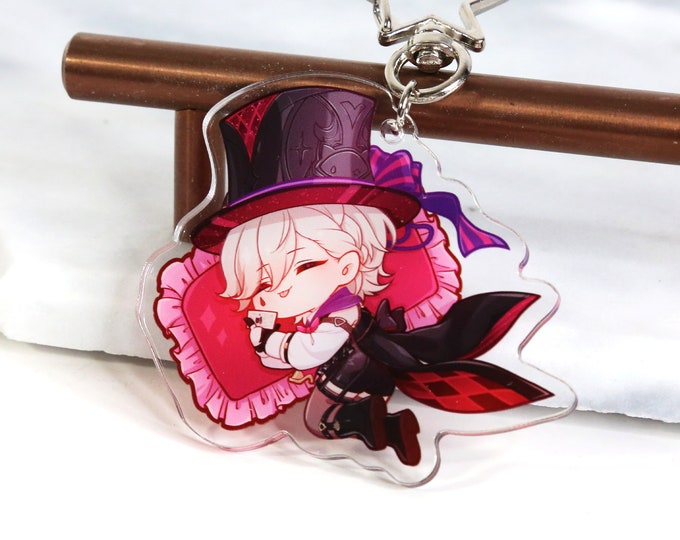 Lyney Keychain - Genshin Impact Acrylic Charm - Etsy