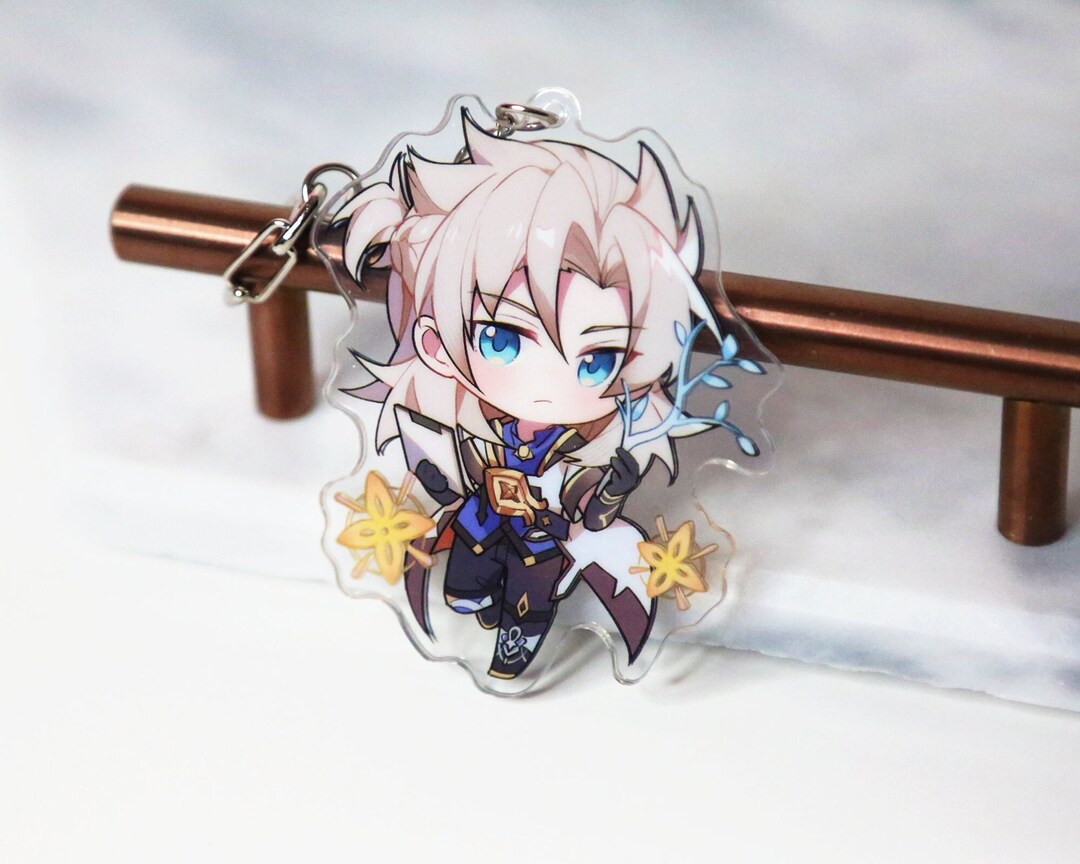 Albedo Keychain - Genshin Impact Acrylic Charm - Etsy