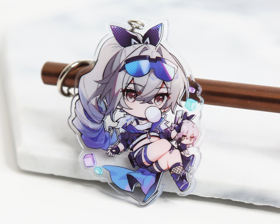 Silver Wolf Keychain - Honkai Star Rail Acrylic Charm - Etsy