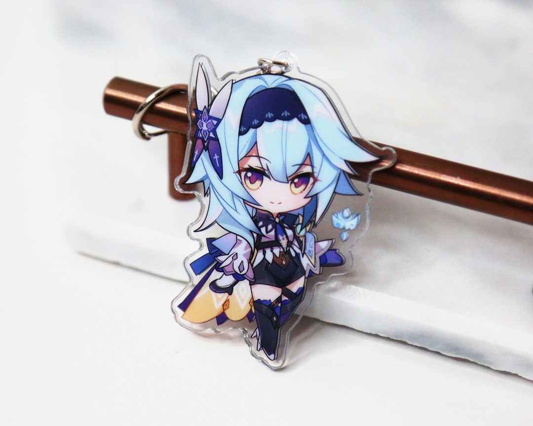 Eula Keychain - Genshin Impact Acrylic Charm - Etsy
