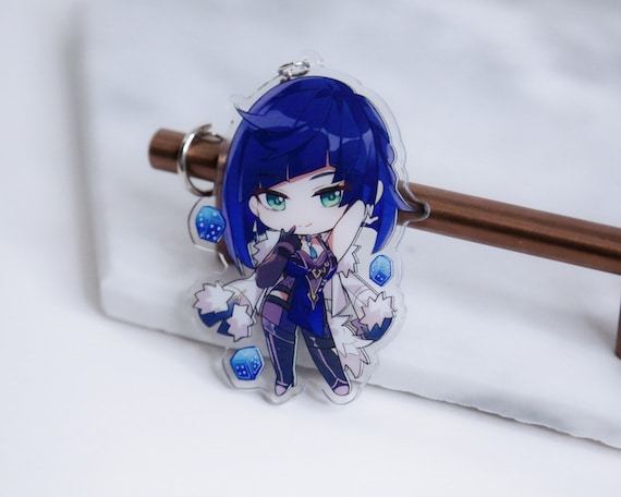 Yelan Keychain Genshin Impact Acrylic Charm - Etsy