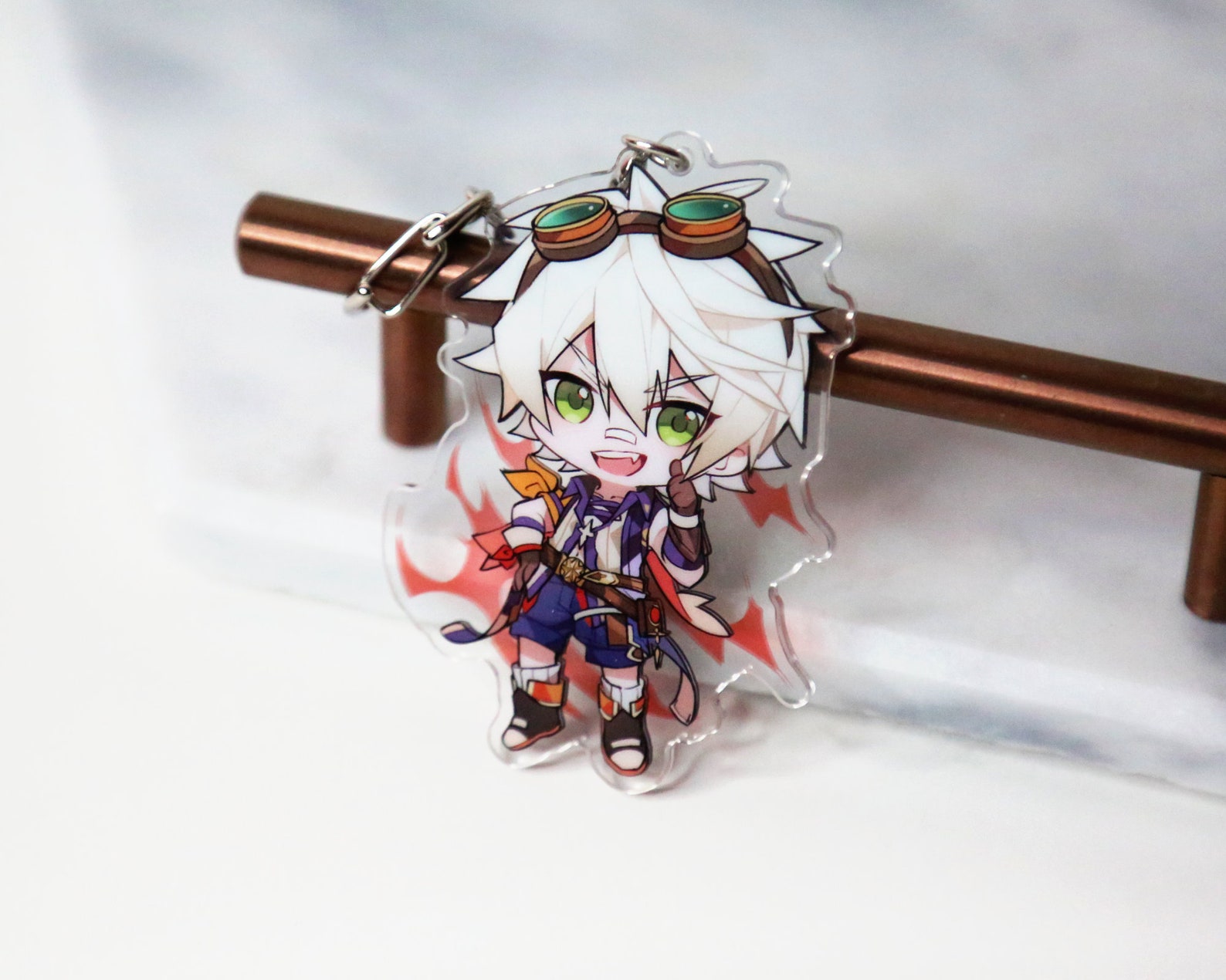 Bennett and Razor Keychains Genshin Impact Arcylic Charms - Etsy