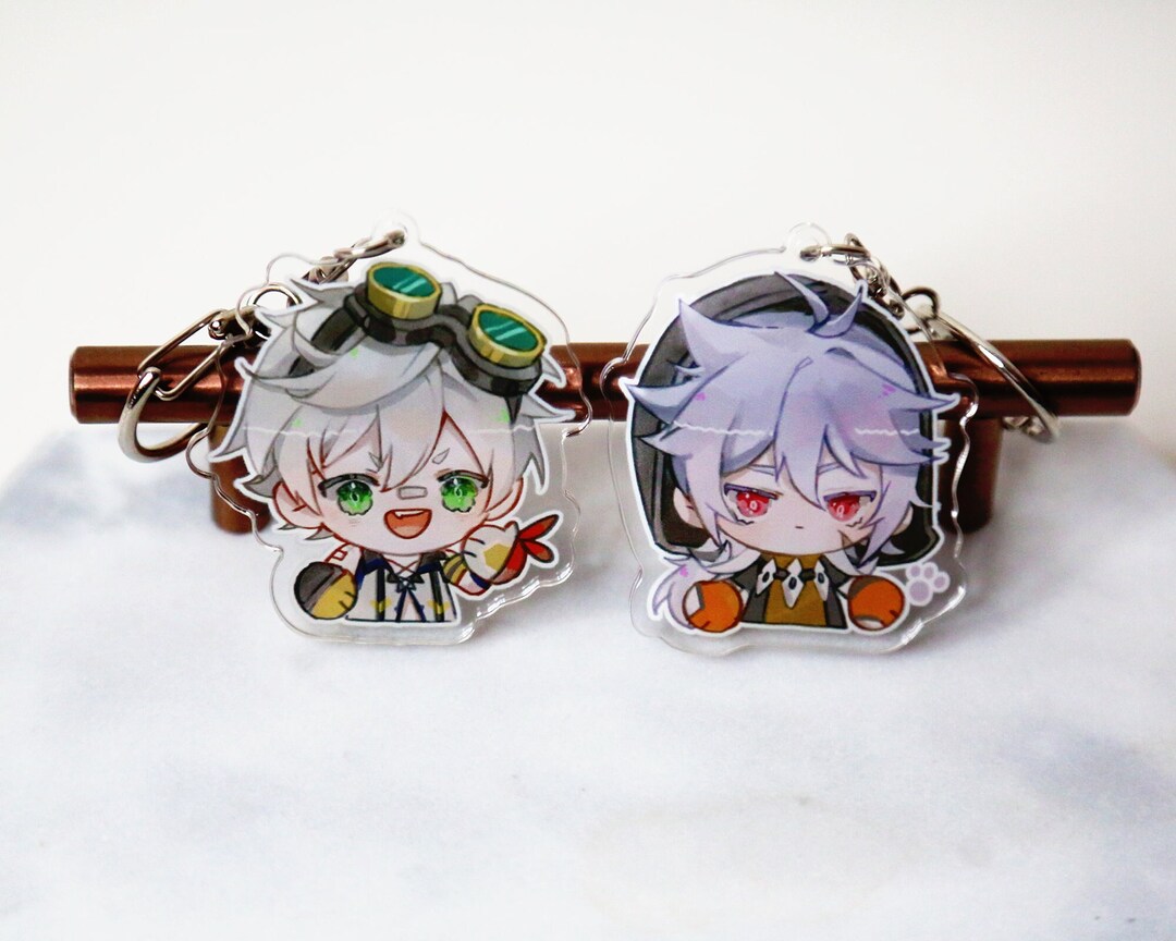 Bennett and Razor Keychains Genshin Impact Arcylic Charms - Etsy