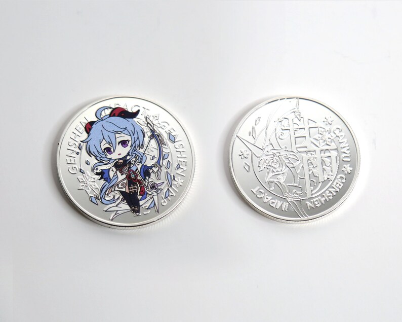 Genshin Impact Collectible Coins Xiao Ganyu Hutao Raiden - Etsy