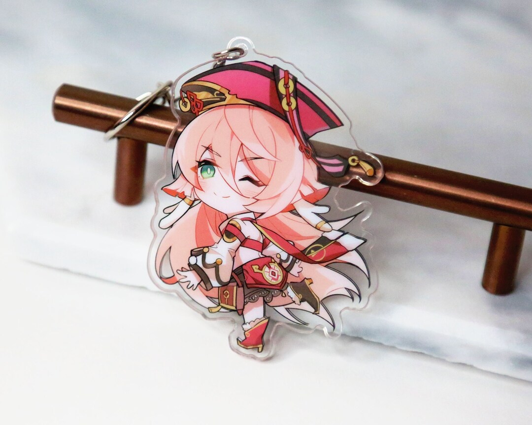 Yanfei Keychain - Genshin Impact Acrylic Charm - Etsy