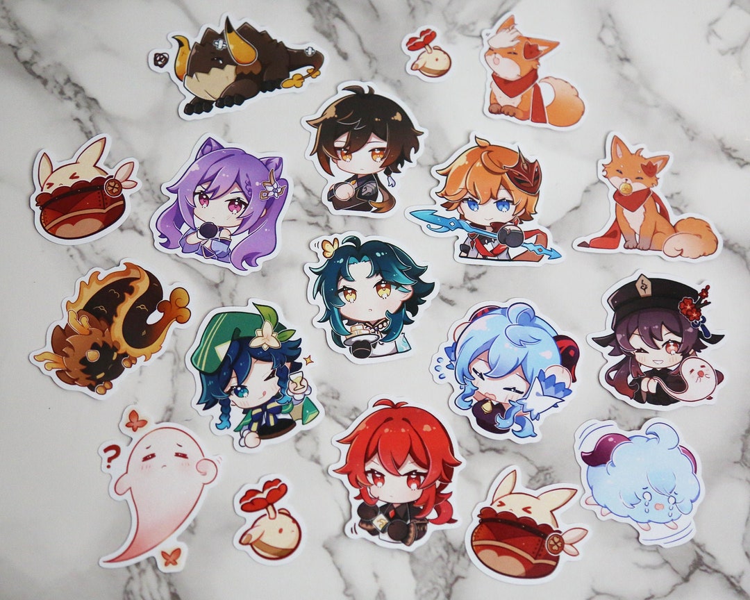 16-piece Genshin Impact Sticker Pack - Etsy