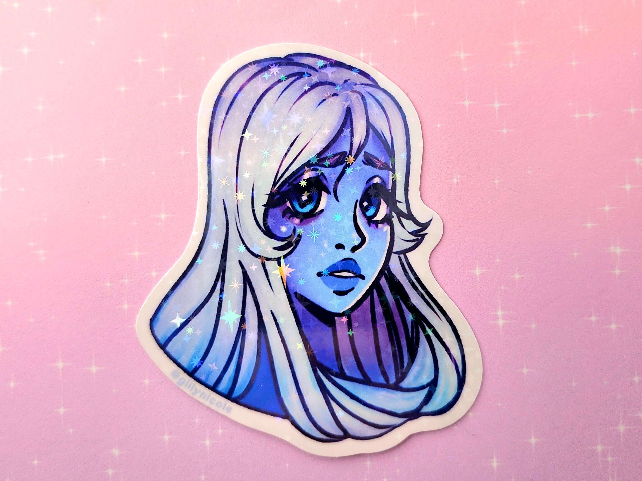 Blue Diamond Sticker Steven Universe Stickers Holographic Sticker Vinyl ...