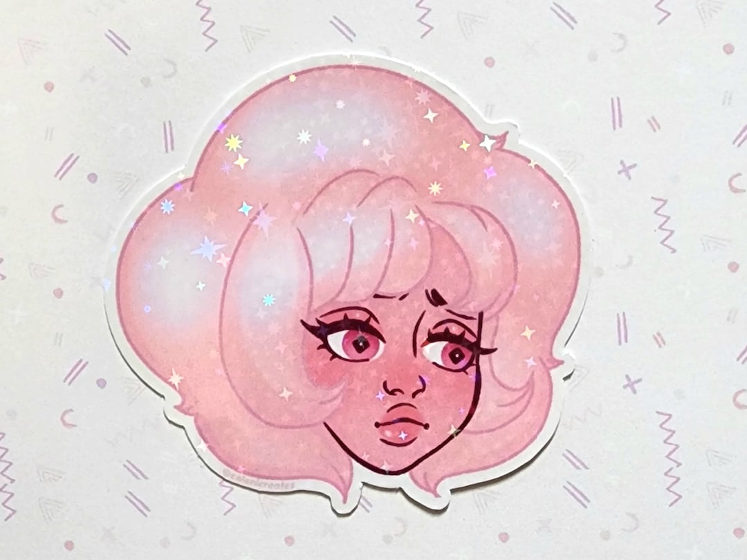 Pink Diamond Sticker Steven Universe Stickers Holographic Sticker Vinyl ...