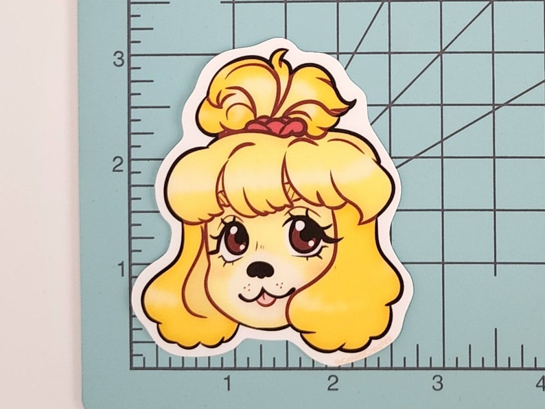Isabelle Animal Crossing Vinyl Sticker Animal Crossing - Etsy