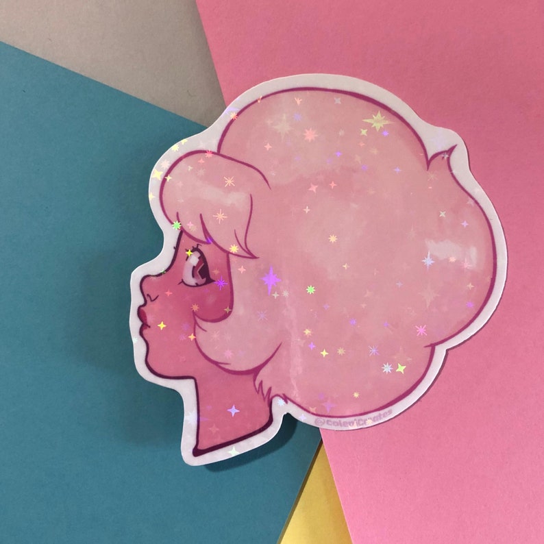 Pink Diamond Sticker Steven Universe Sticker Holographic - Etsy
