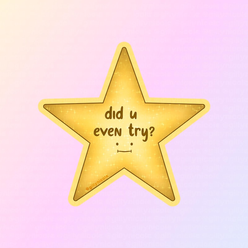 You Did It Gold Star - Etsy