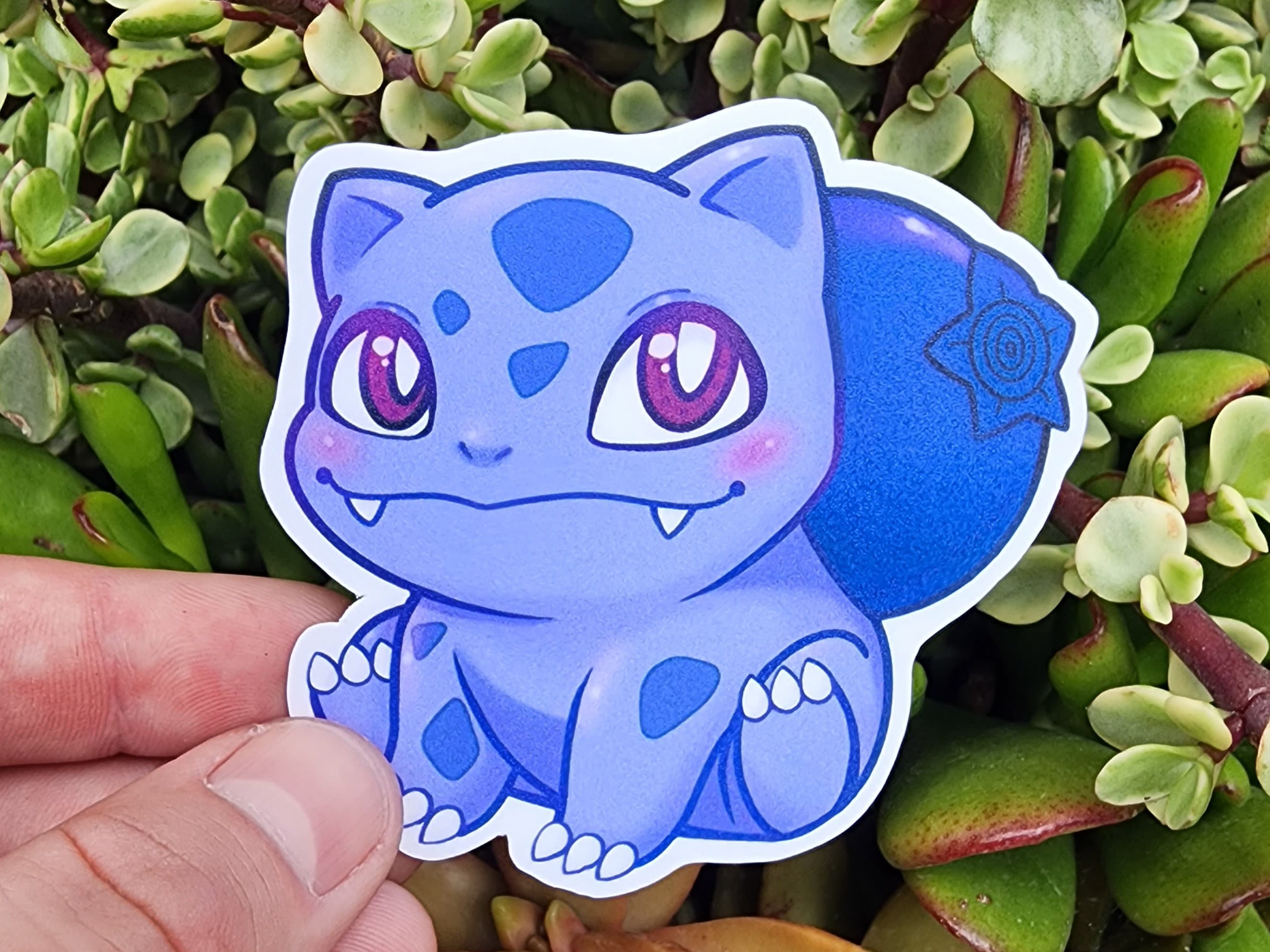 Blueberry Bulbasaur Vinyl Sticker Pokemon Sticker Kawaii Vinyl Sticker ...