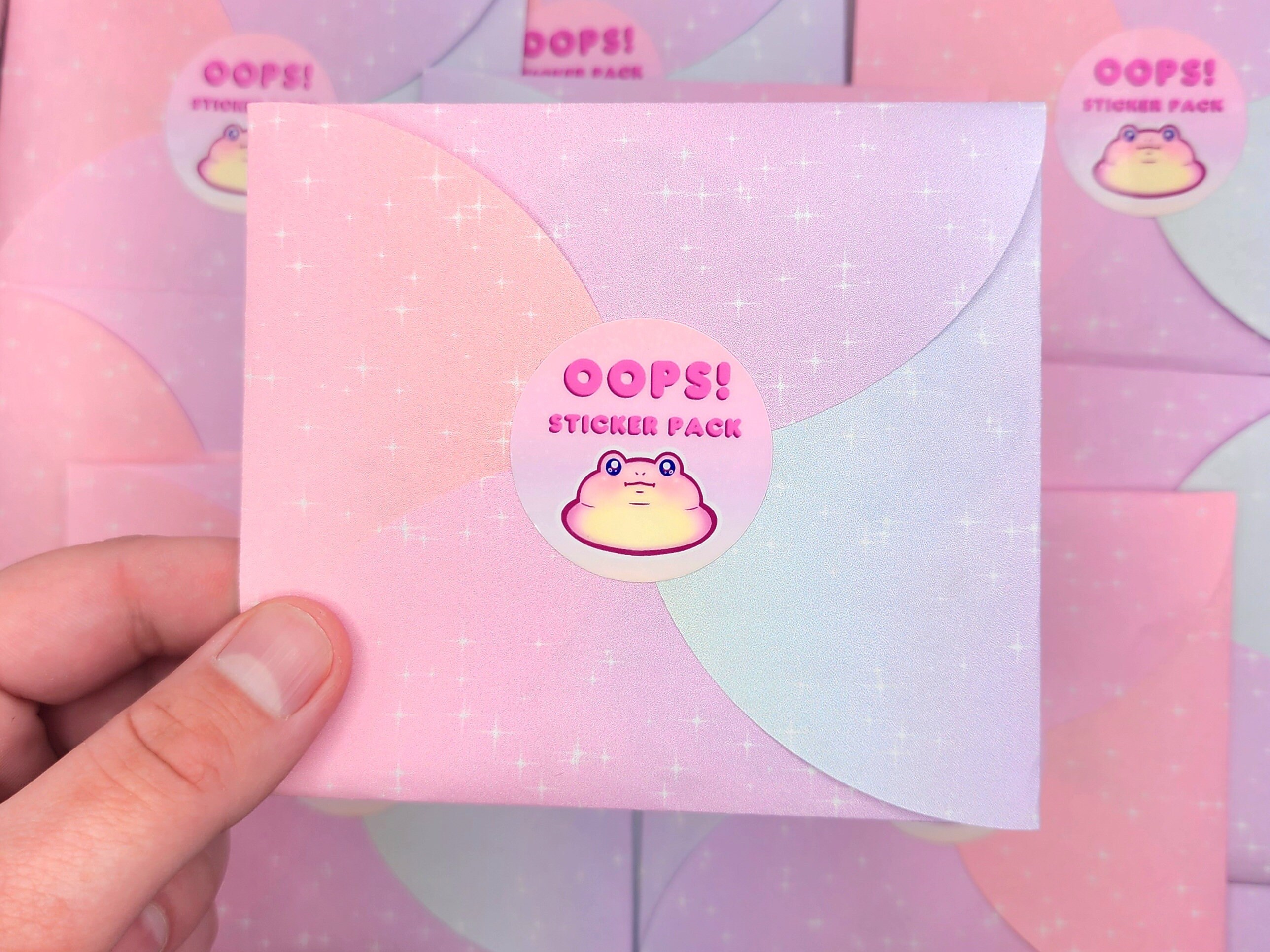 Oops Sticker Pack, 3 B-grade Vinyl Stickers, Mystery Oopsie Bag, Oops Stickers, Seconds Sale ...