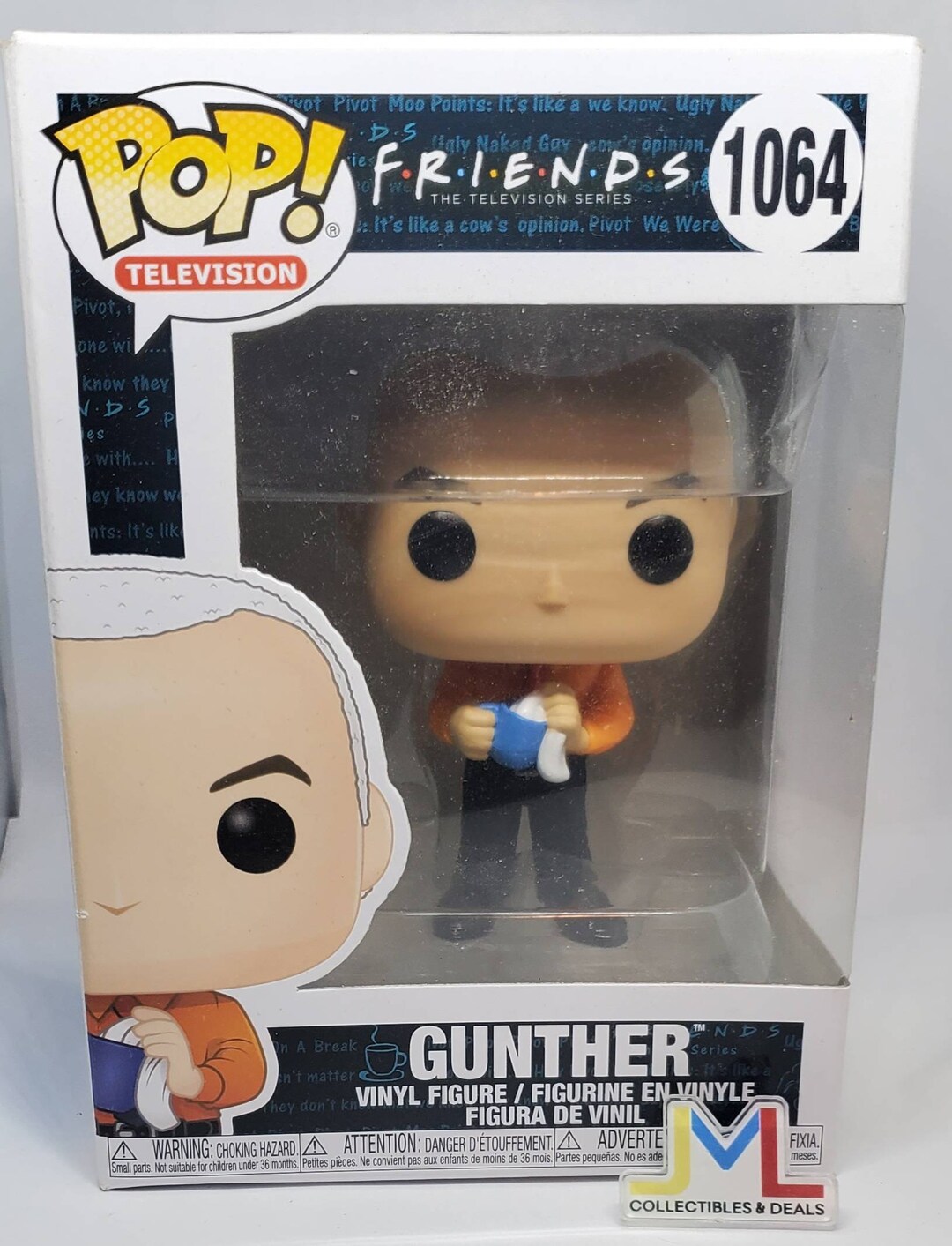 Funko Pop Gunther #1064 Friends Television Collectible Vinyl Figure - Etsy